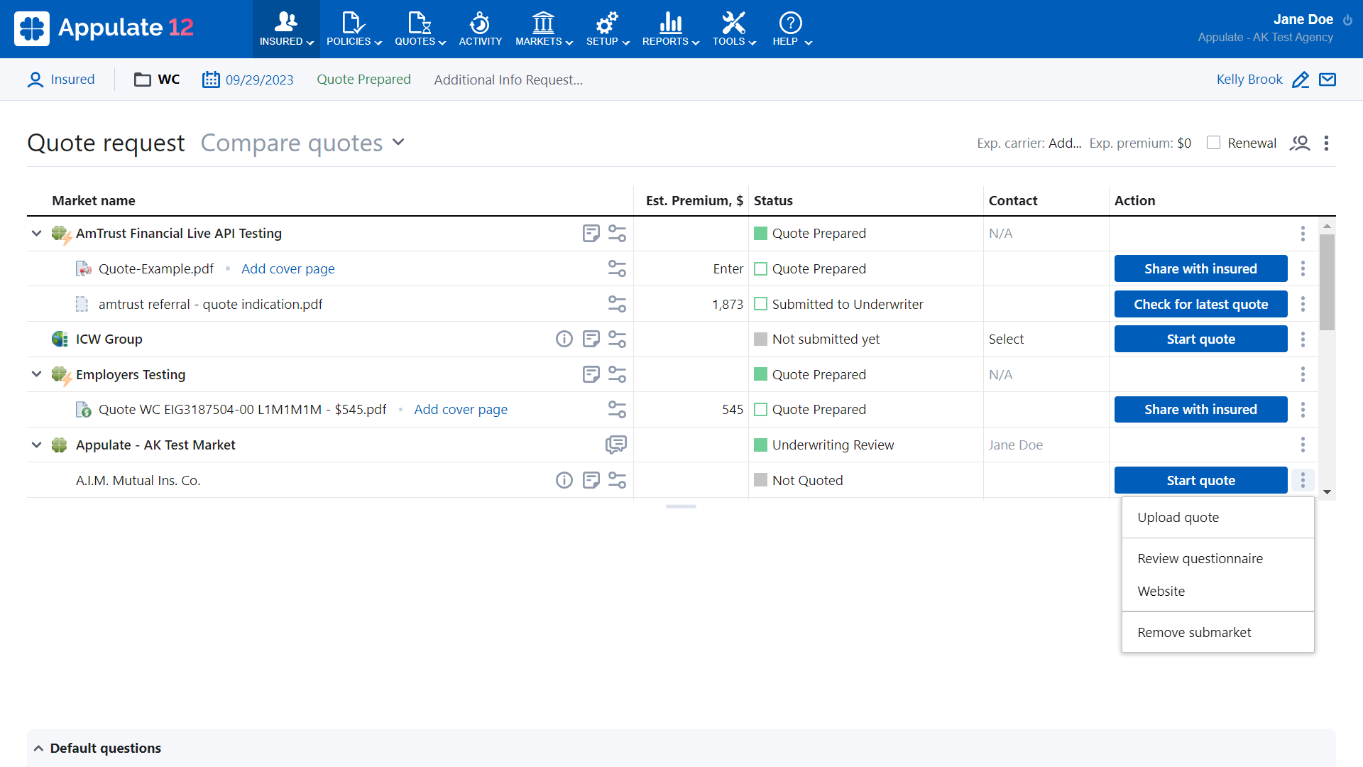 Request A Quote Vertical Button