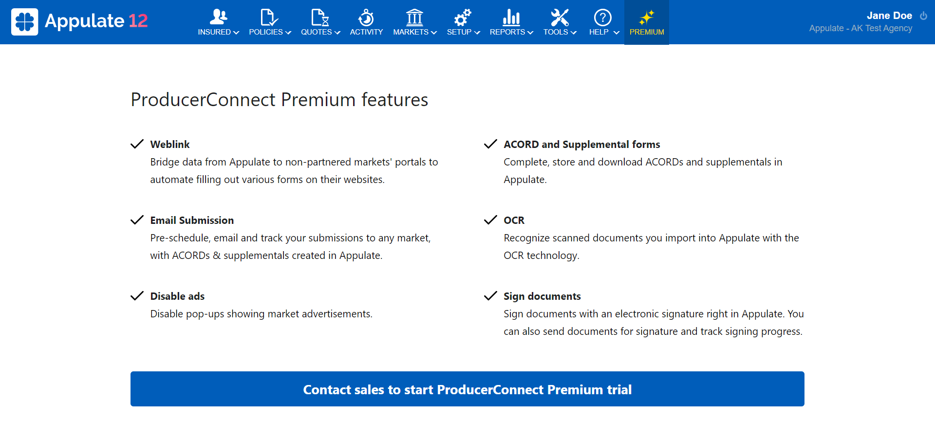 ProducerConnect™ Premium